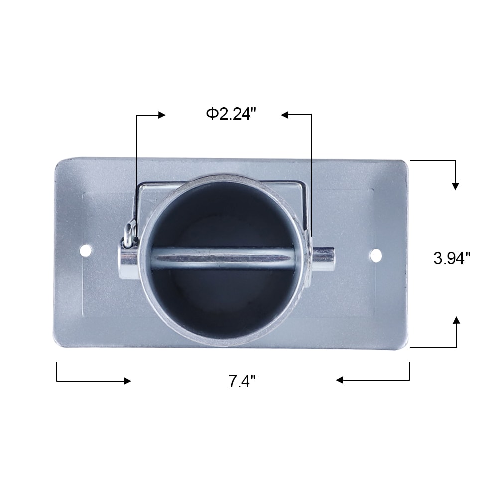 1BJY-JT-02 Trailer Jack Foot 2-Inch Diameter Tube Support 2000LBS ...