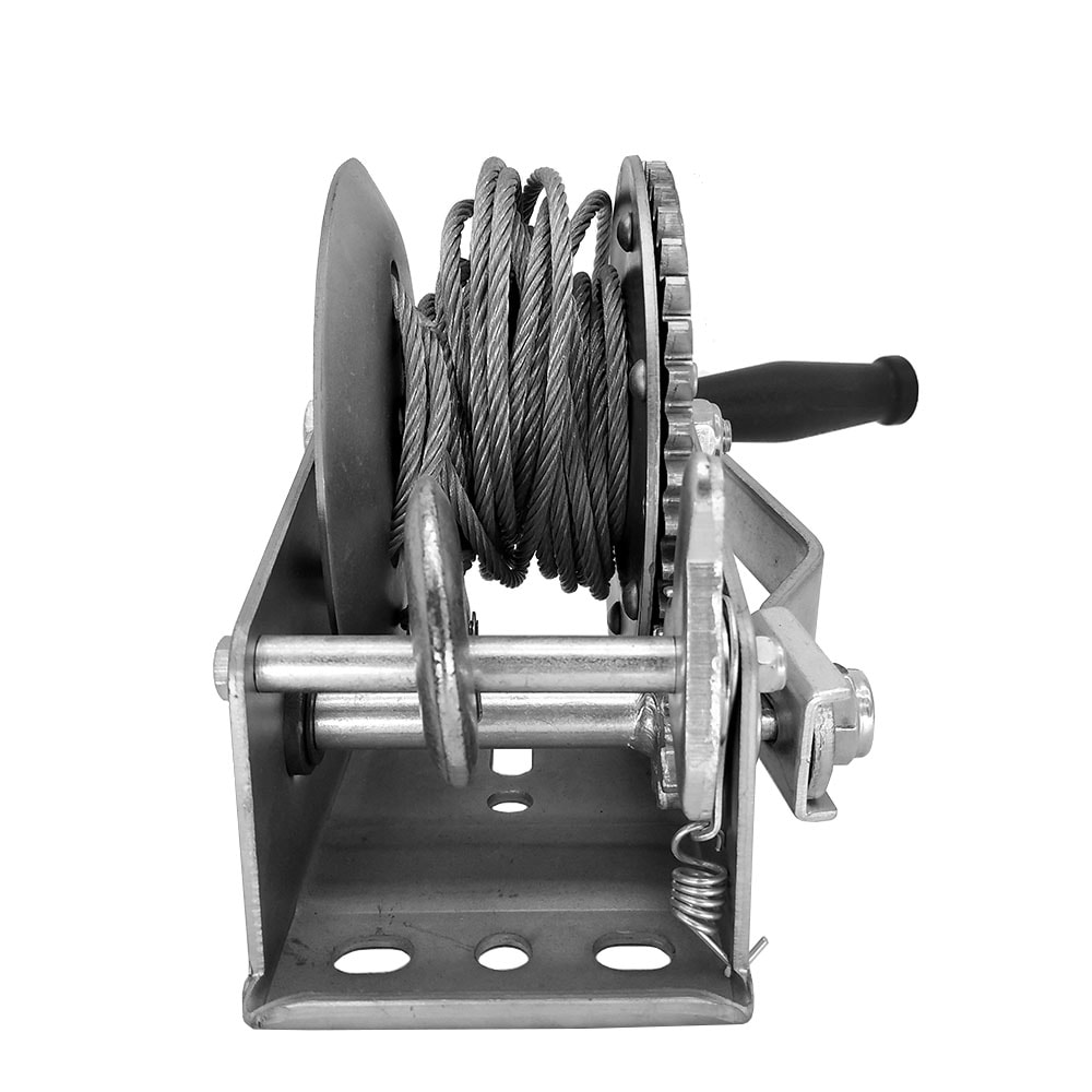 1BJY-HW-11S Hand Winch Crank Cable 3500lbs, Heavy Duty Gear Winch for ...