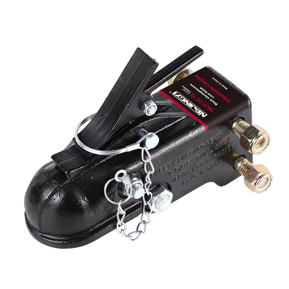 1BJY-TC-12 Heavy Duty 2-5/16in Cast Adjustable Trailer Coupler 15000LBS ...